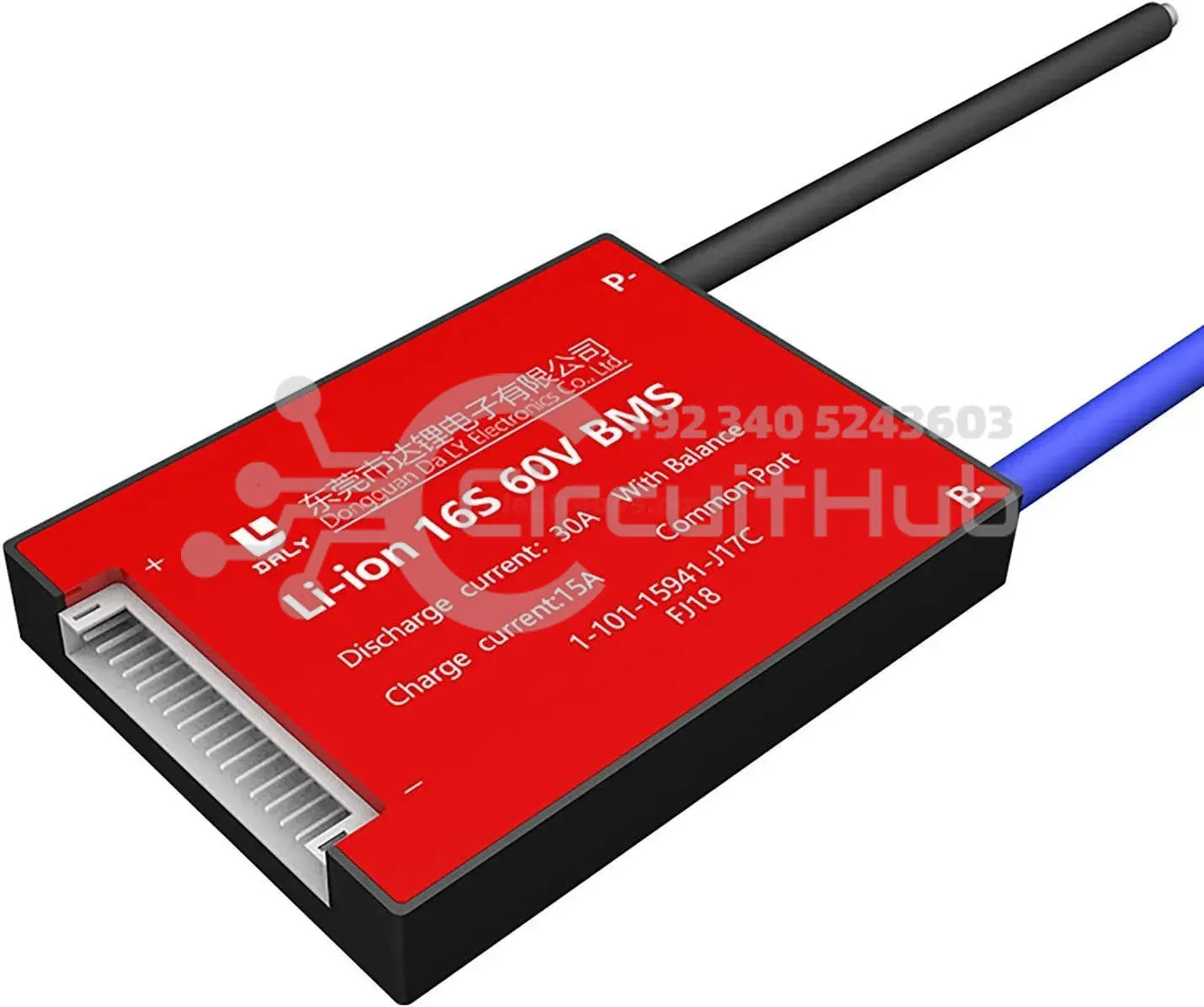 DALY BMS Li-ion 16S 60V 30A BMS Battery Management System for 18650 ...