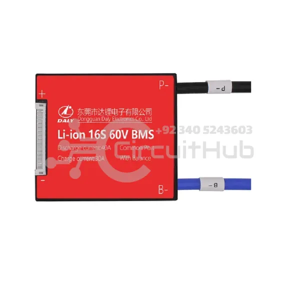 DALY BMS Li-ion 16S 60V 40A BMS Battery Management System for 18650 ...