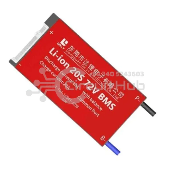 DALY BMS Li-ion 20S 72V 40A BMS Battery Management System for 18650 Battery Pack Balanced ...