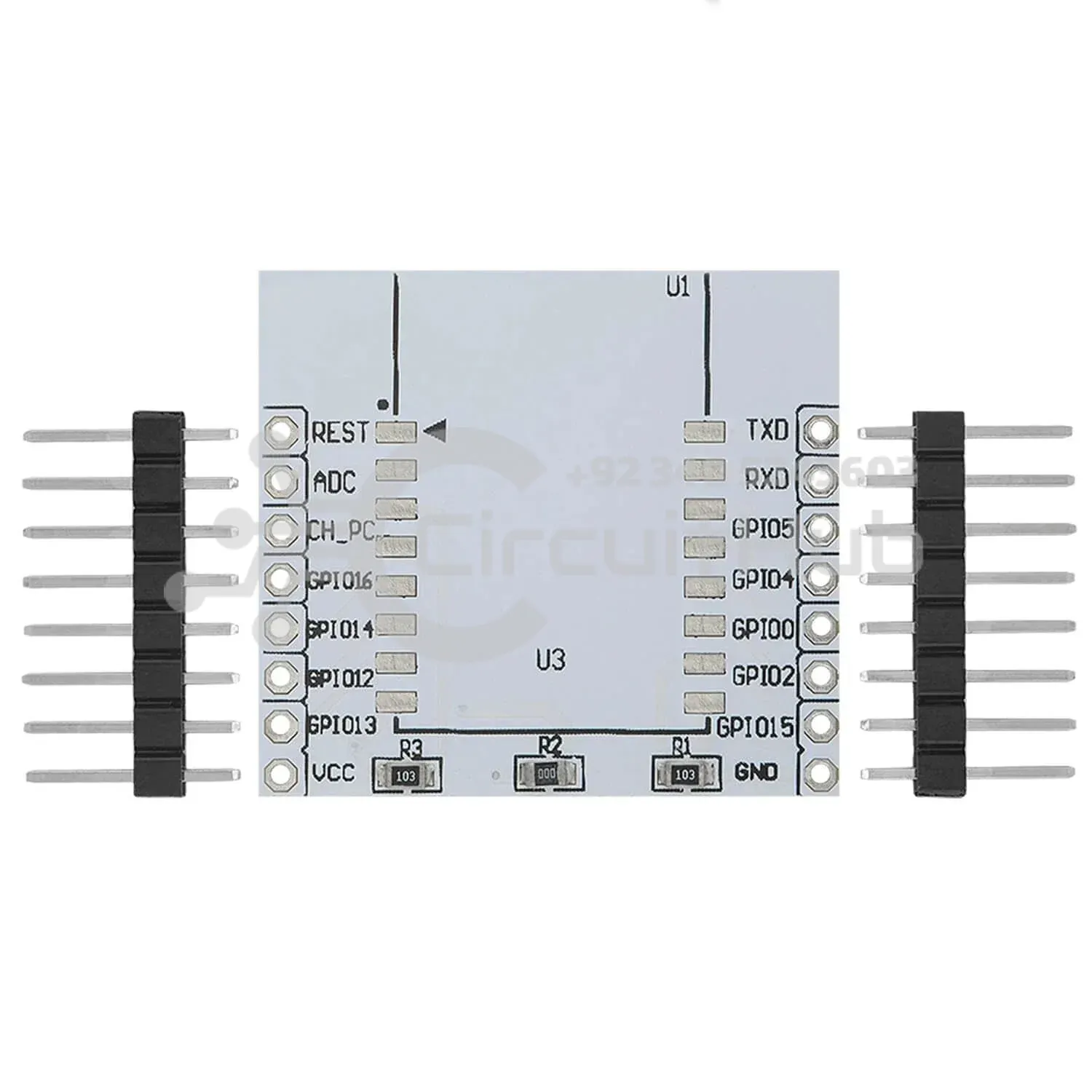 ESP8266-12E Adapter Plate PCB SMD to DIP Board | CircuitHub