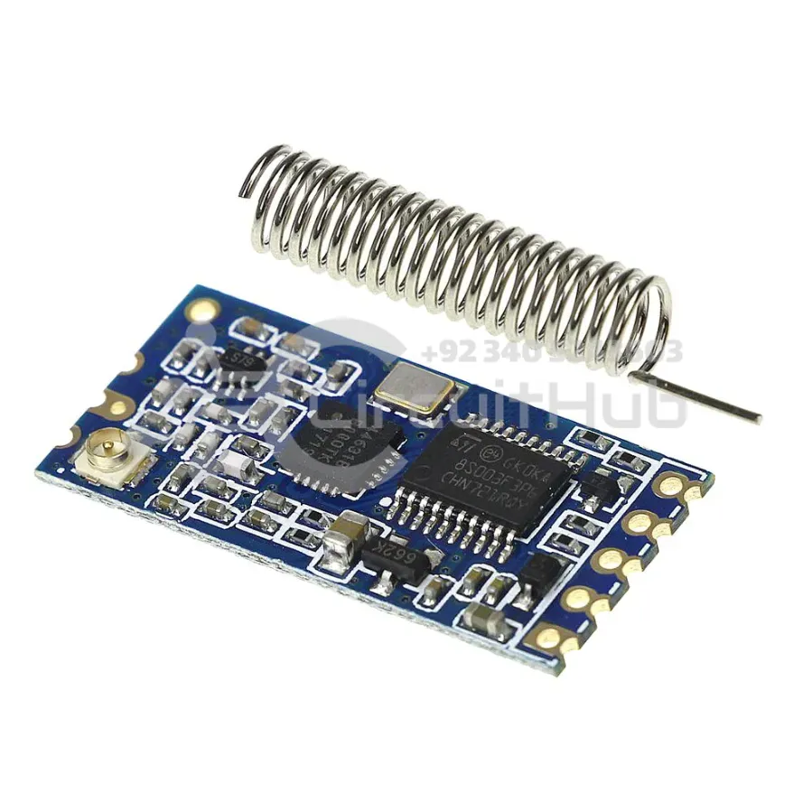 HC12 Si4463 433MHZ RF Wireless Serial Module With Antenna | CircuitHub