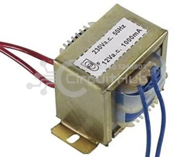 Transformer 220VAC to 12VAC 800mA Step-down Transformer | CircuitHub